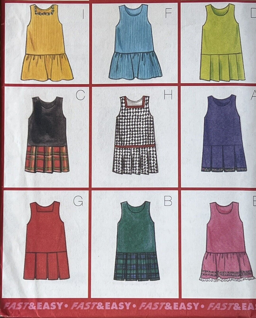 Butterick Sewing Pattern 5776 Jumper Dress Fast Easy Size 4 5 - Etsy
