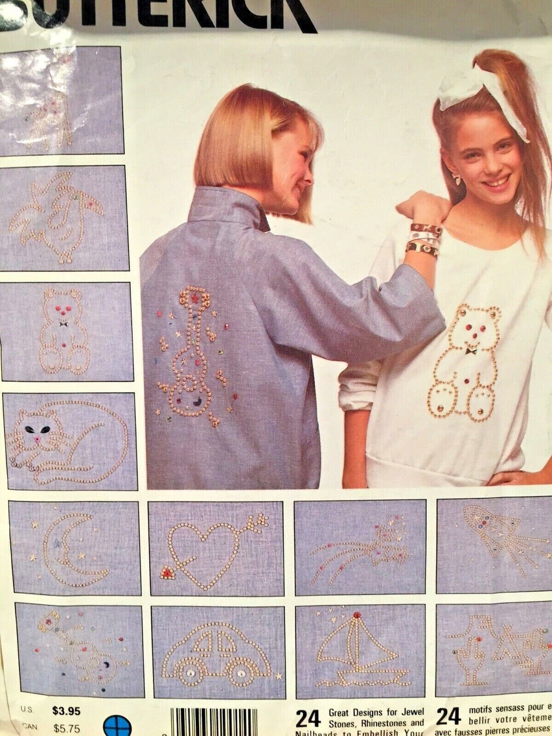 Butterick Sewing Pattern 4695 Craft 24 Designs for Jewels Stones ...