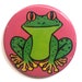 Cute Tree Frog Pin Back Button, Fridge Magnet or Pocket Mirror - Etsy