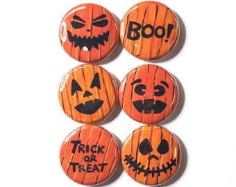 Jack O Lantern Halloween Pumpkin 2 1/4 Inch Halloween Button - Etsy