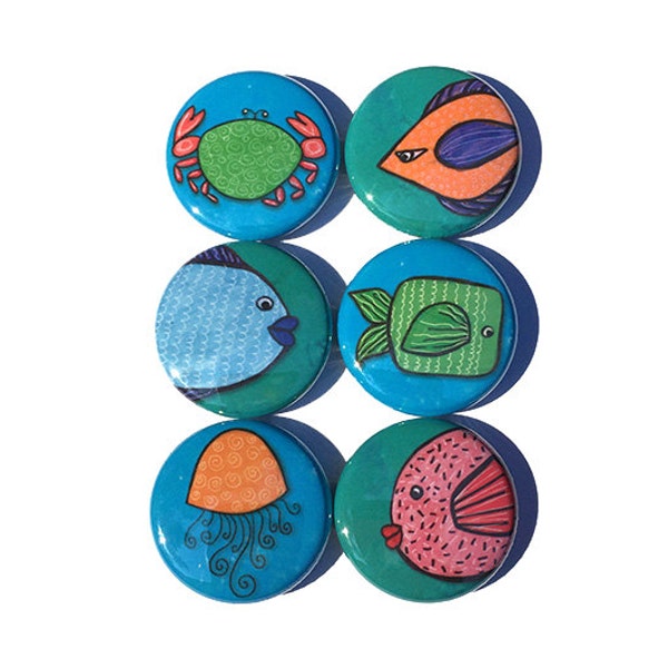 Sea Life Magnets - Etsy