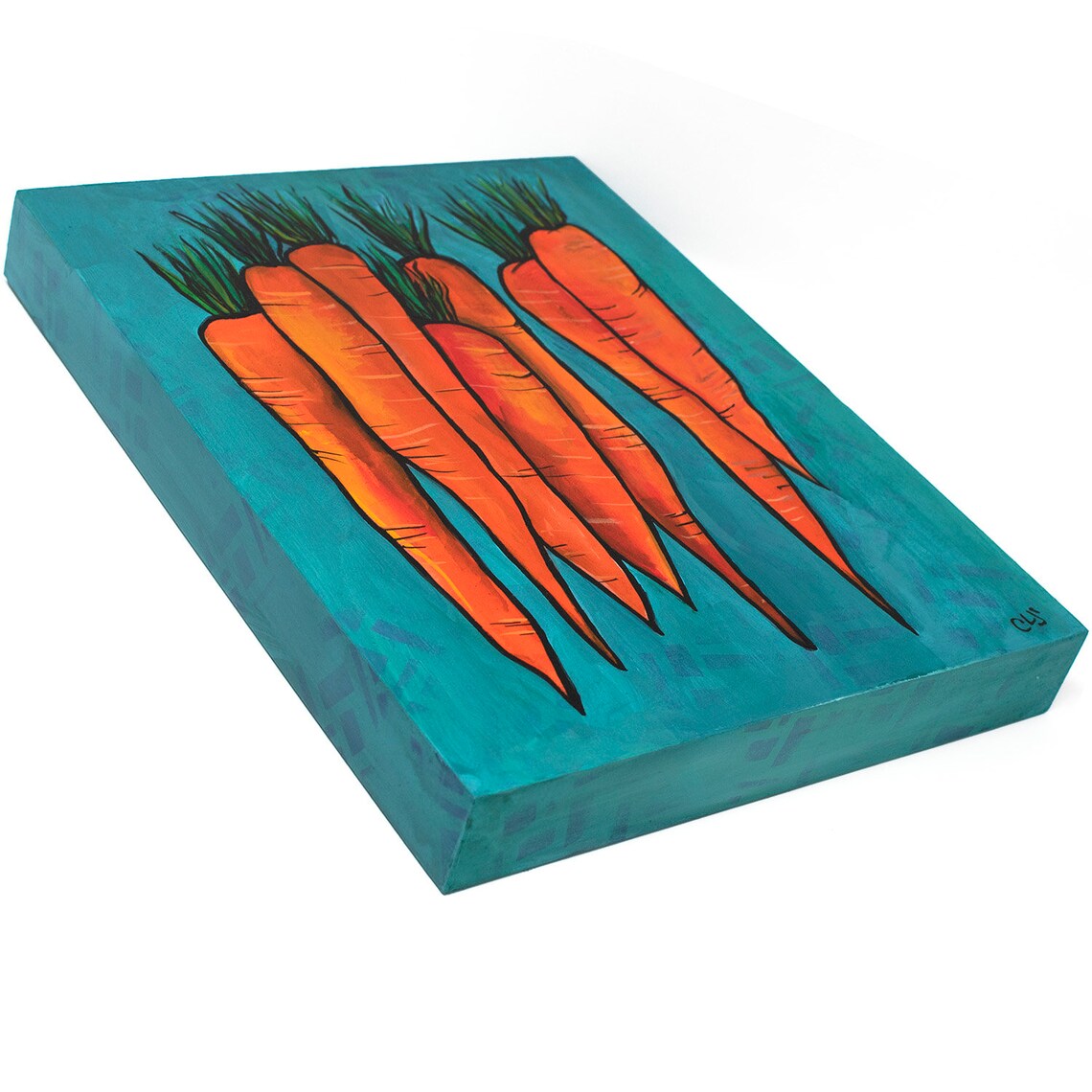 Original Carrot Painting Vegetable Art for Living Dining - Etsy