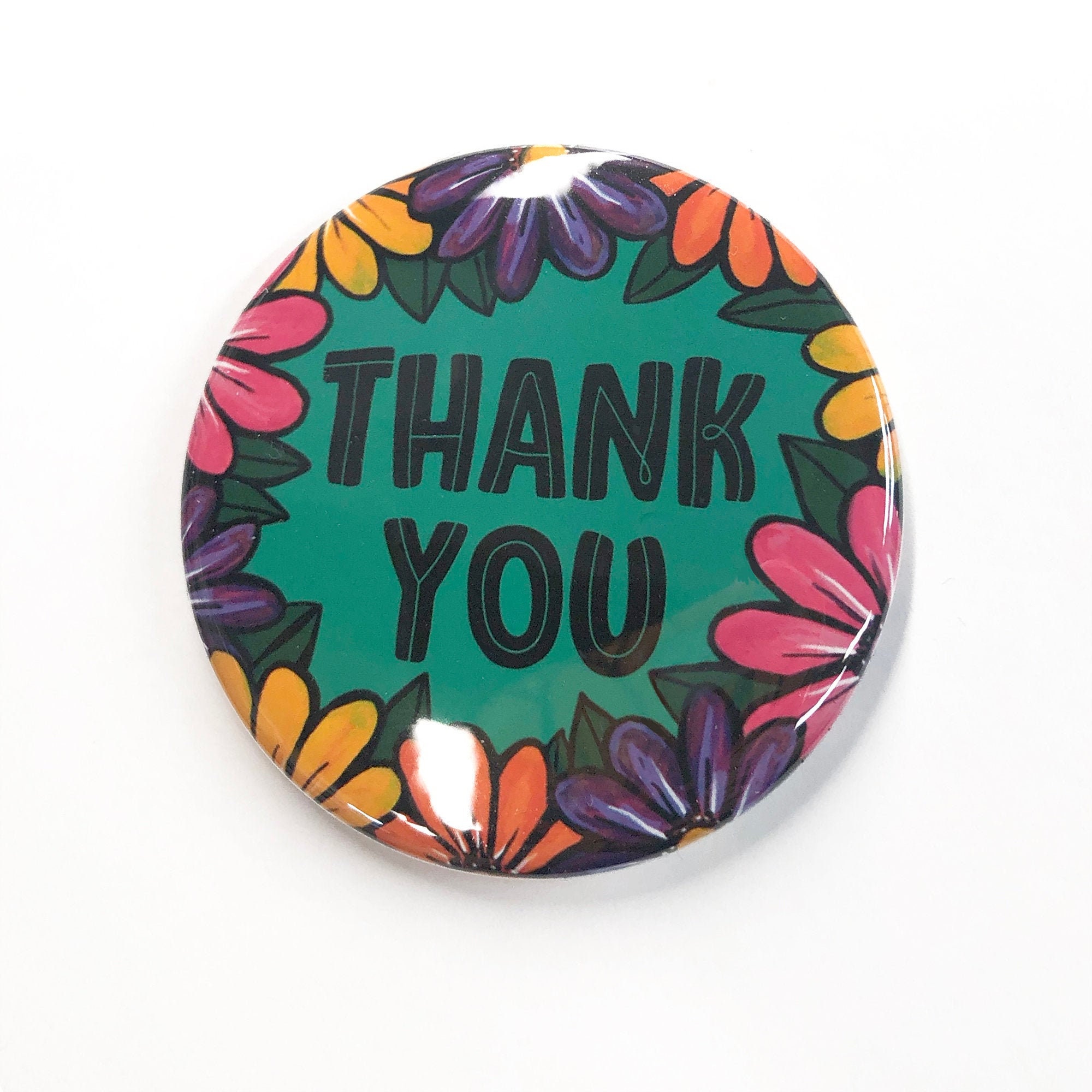 Thank You Magnet Pin or Mirror Thank You Gift for First | Etsy