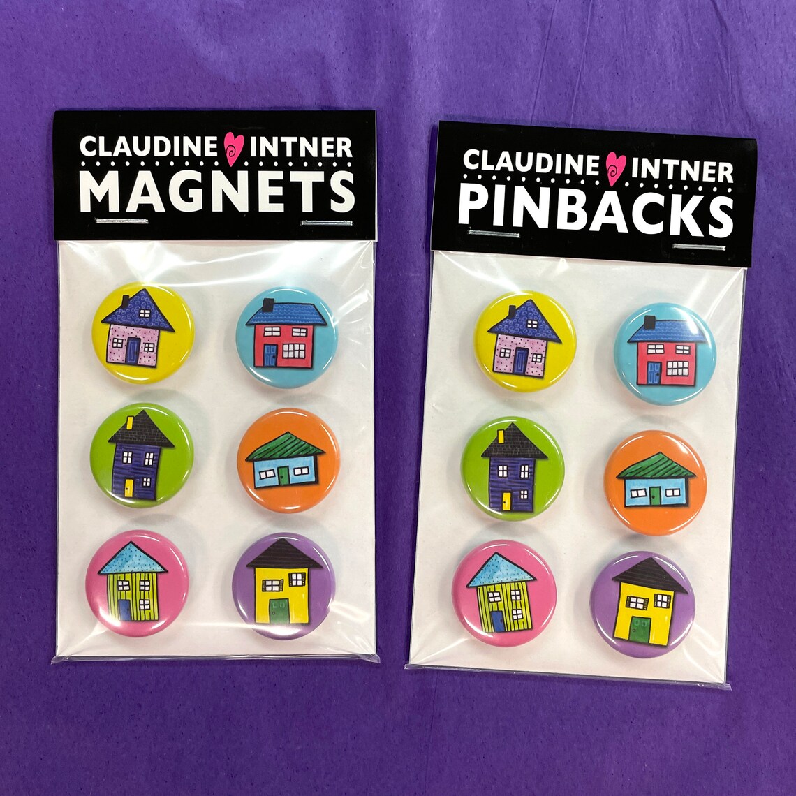 House Magnets or House Pins Housewarming Gift Realtor or | Etsy