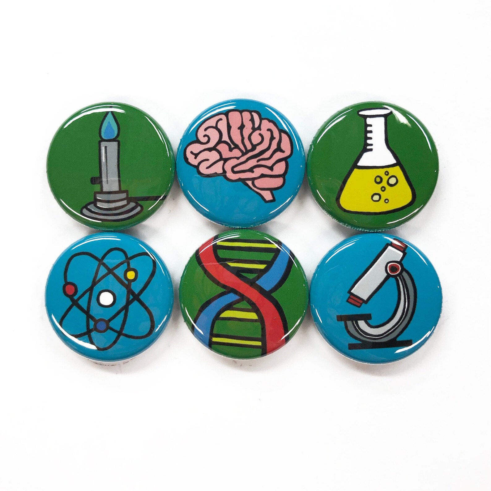 Science Magnet or Pin Back Button Set - Fun Gift for Scientist, Science ...