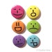 Smile Magnets or Pins Emoticons, Emoji Smiley Face Pinback Button Set ...