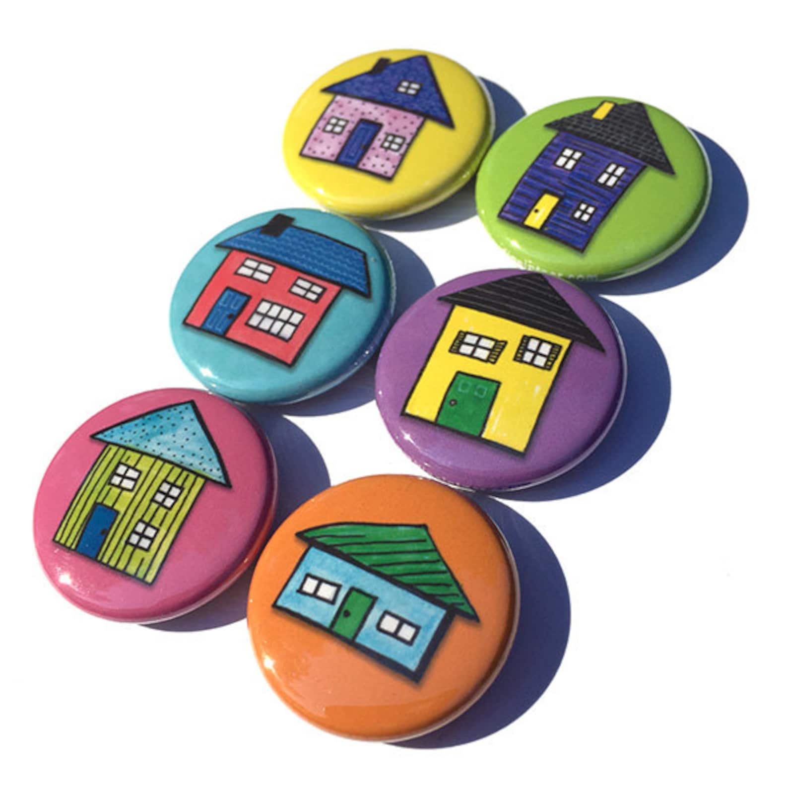 House Magnets or House Pins Housewarming Gift Realtor or | Etsy