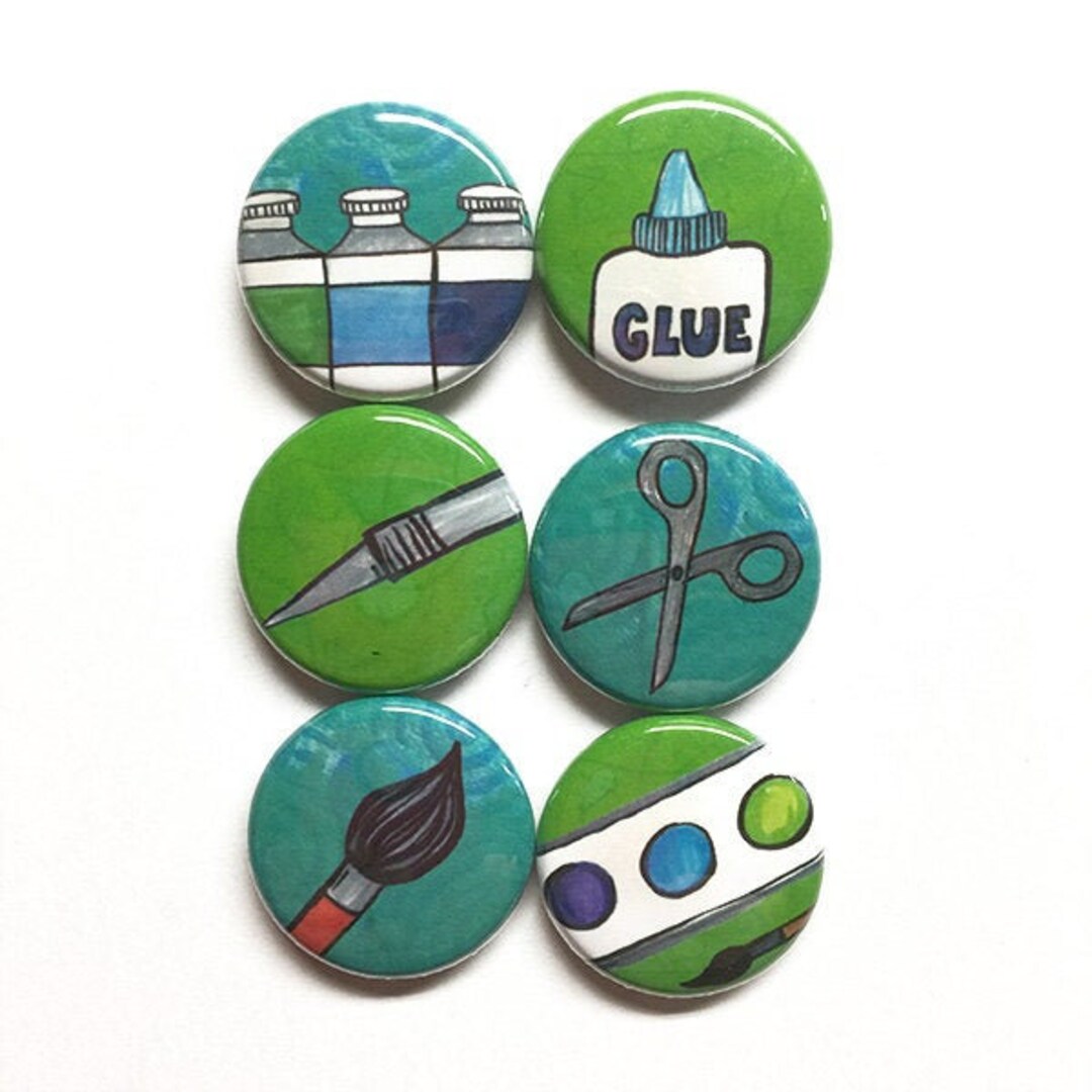 Artist Magnets or Pins - Art Teacher Appreciation Gift - Magnet or ...