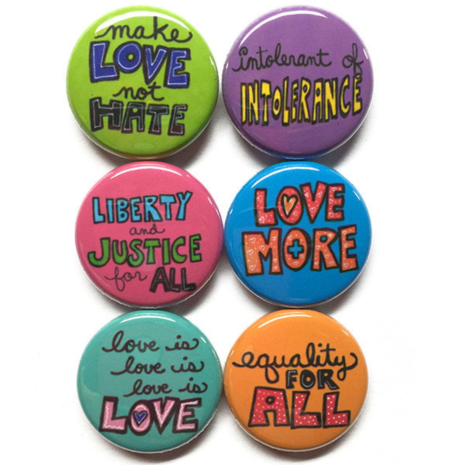 Equality Pin Back Buttons or Magnets Civil Rights Human - Etsy