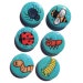 Cute Bug Magnets or Bug Pins Insect Fridge Magnet or Pinback Button Set ...