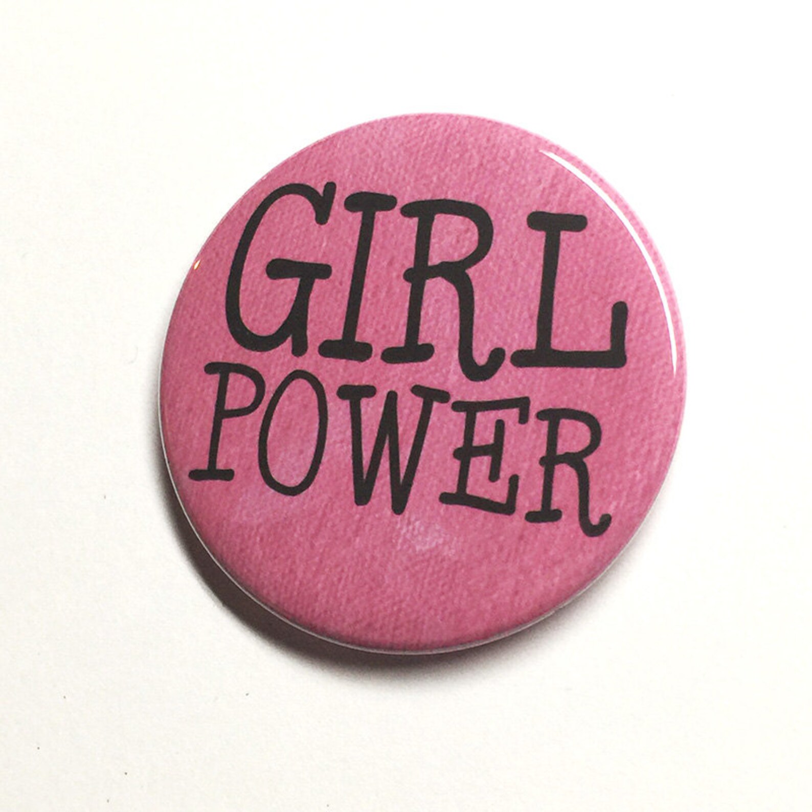 Girl Power Pin or Magnet or Mirror Strong Women Pinback | Etsy