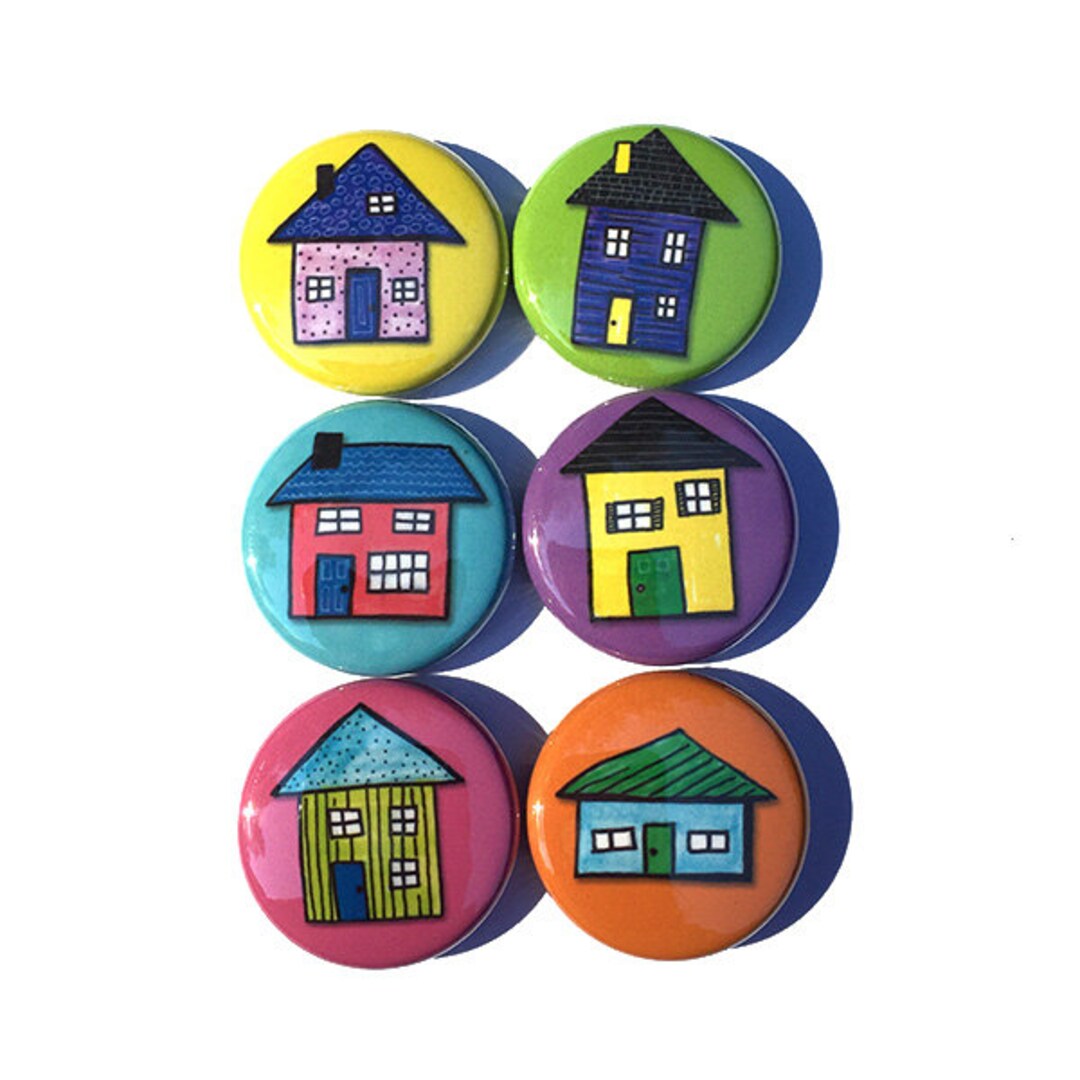 House Magnets or House Pins - Housewarming Gift, Realtor or New House ...