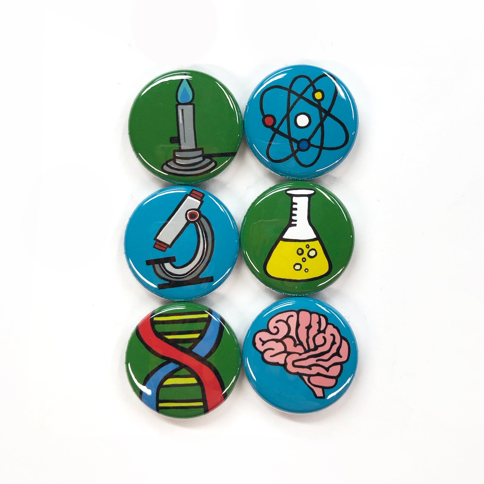 Science Magnet or Pin Back Button Set - Fun Gift for Scientist, Science ...