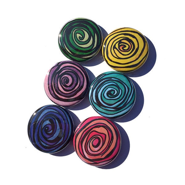 Rose Fridge Magnets or Rose Pins One Inch Magnet or Pinback - Etsy