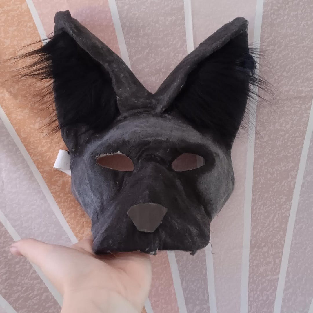 Silver Fox Mask - Etsy