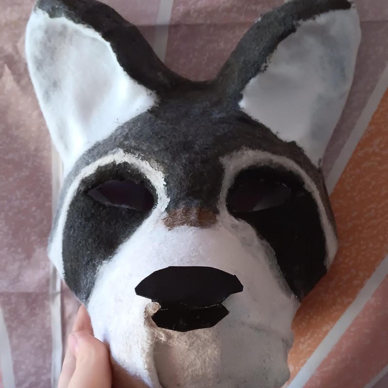 Therian Raccoon Mask - Etsy