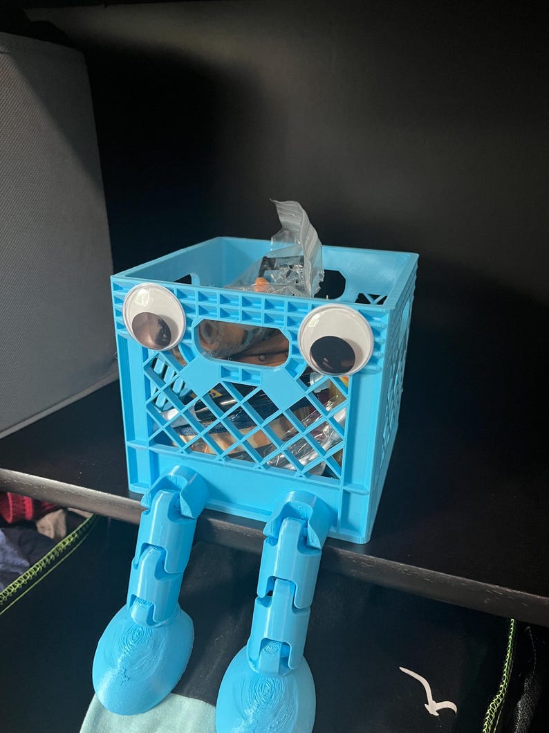 A Crate With Articulated Legs - Etsy