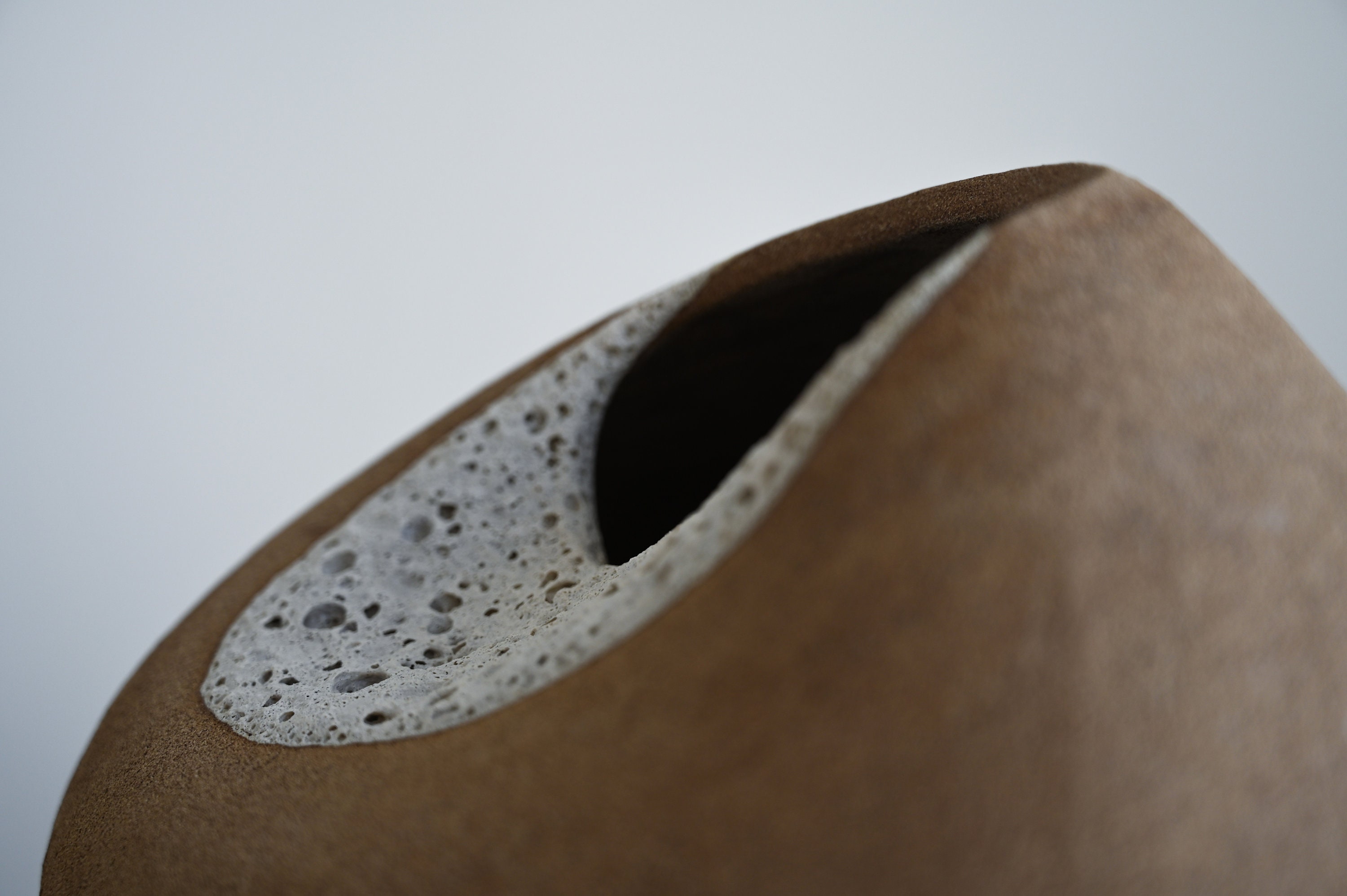 Sand Color Ceramic Vase Minimalist Modern Decor Handmade Ceramic Vase ...