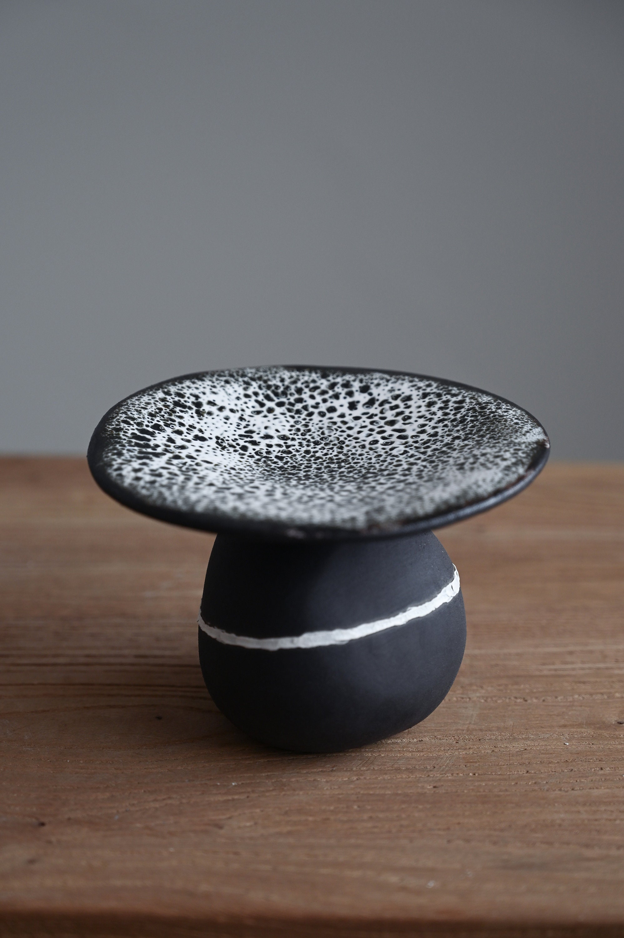 Black Ceramic Stands for Candles and Jewelry | Candlestick | Minimalist ...