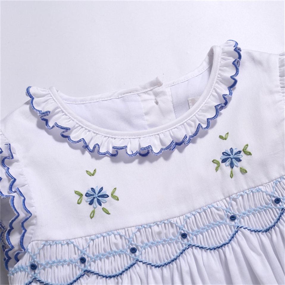 Girls White Smocked Dress - Etsy
