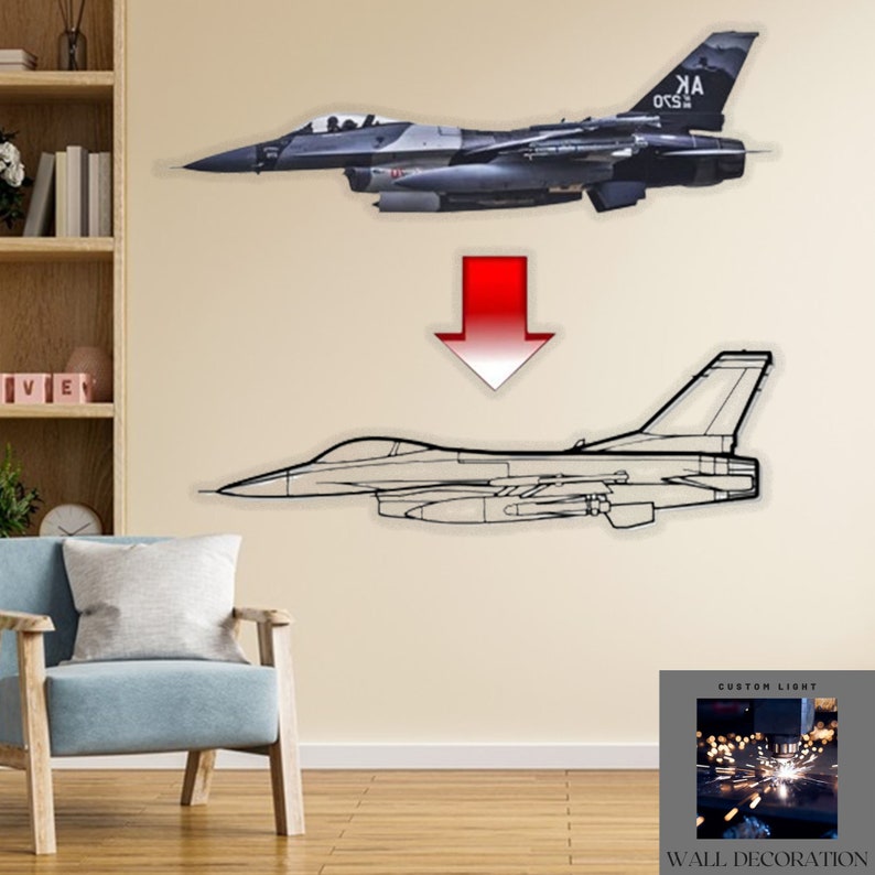 F-18 Hornet Aircraft Silhouette Metal Wall Art,unique Fighter Jet Wall ...