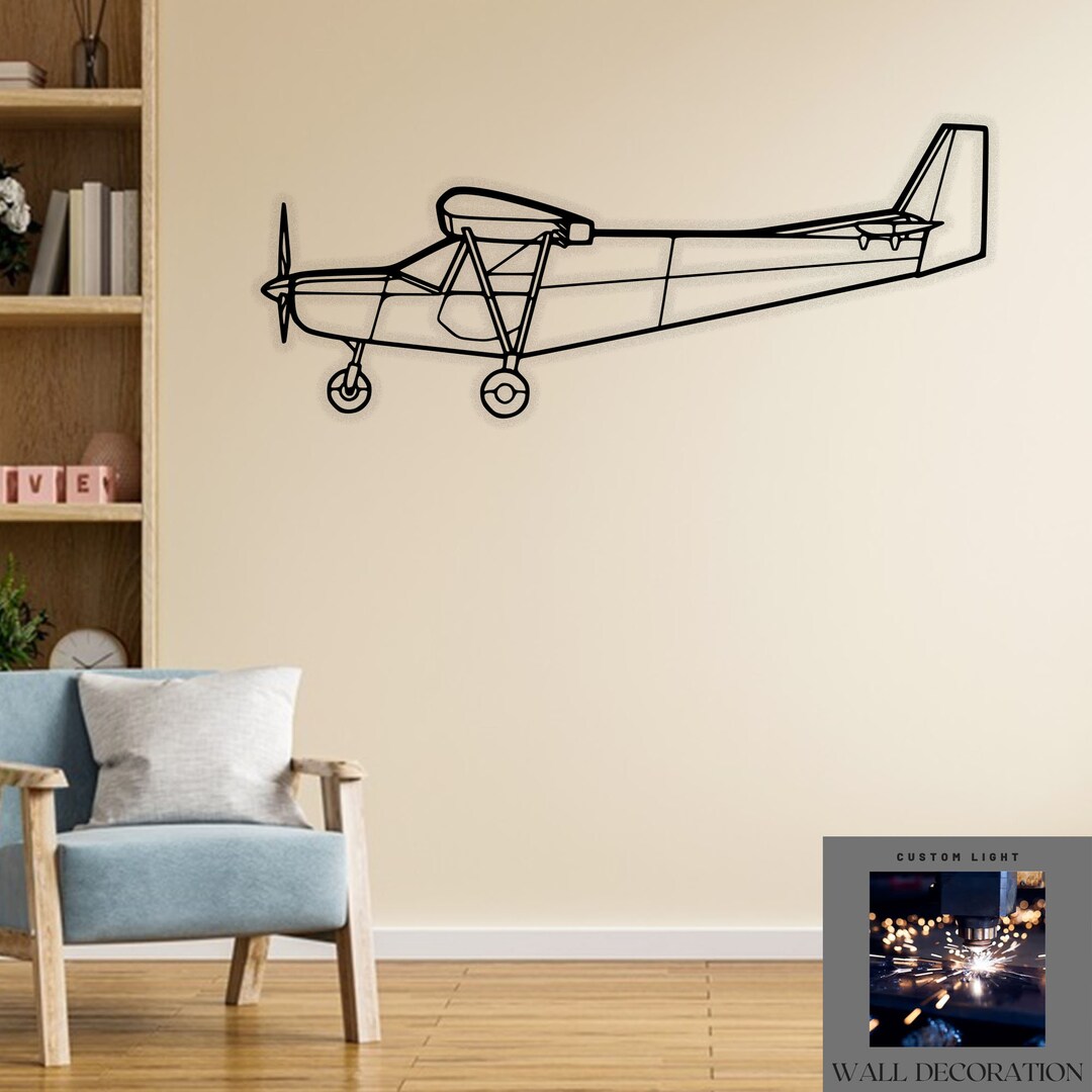 Metal STOL CH 701 Silhouette Metal Wall Art, Gifts, Metal Plane Wall ...