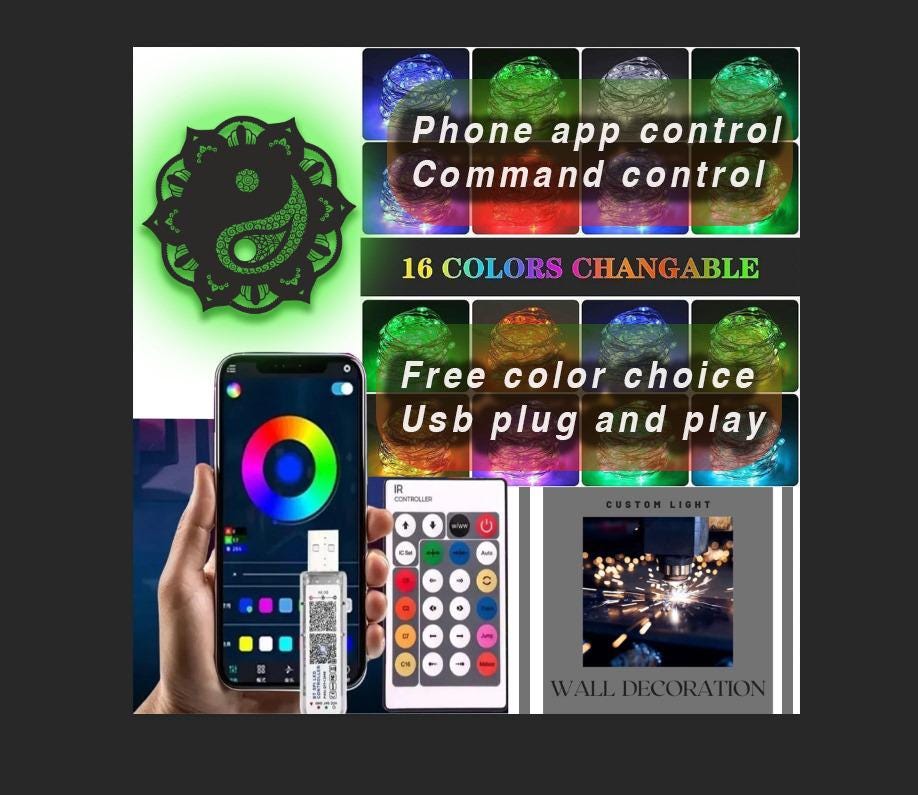 Pheasant Hunter RGB LED Wall Art – Metal Wall Decor With Color Changing ...