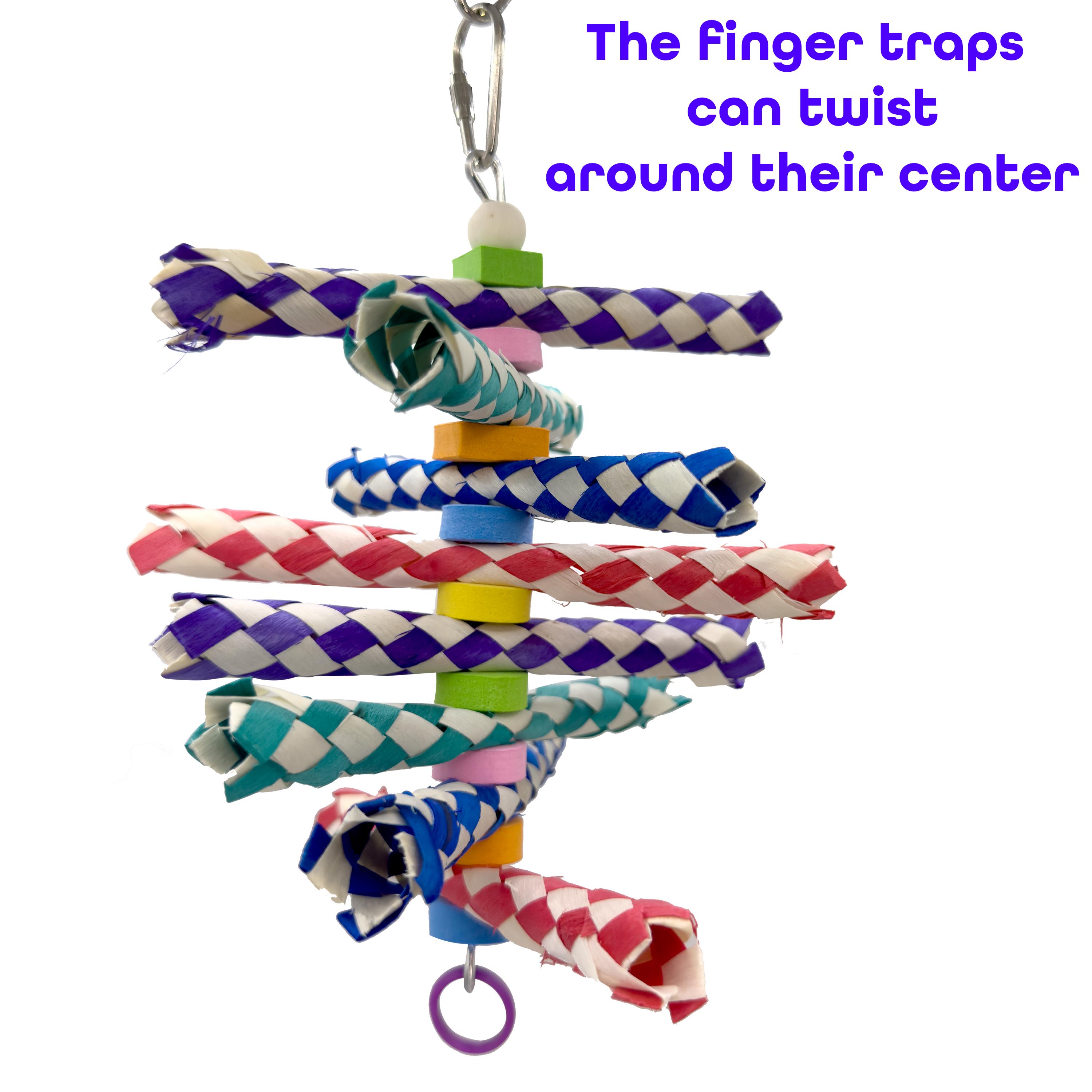 1243 Foamy Fingertrap Shredder - Easy to Chew Hanging Bird Cage Toy ...