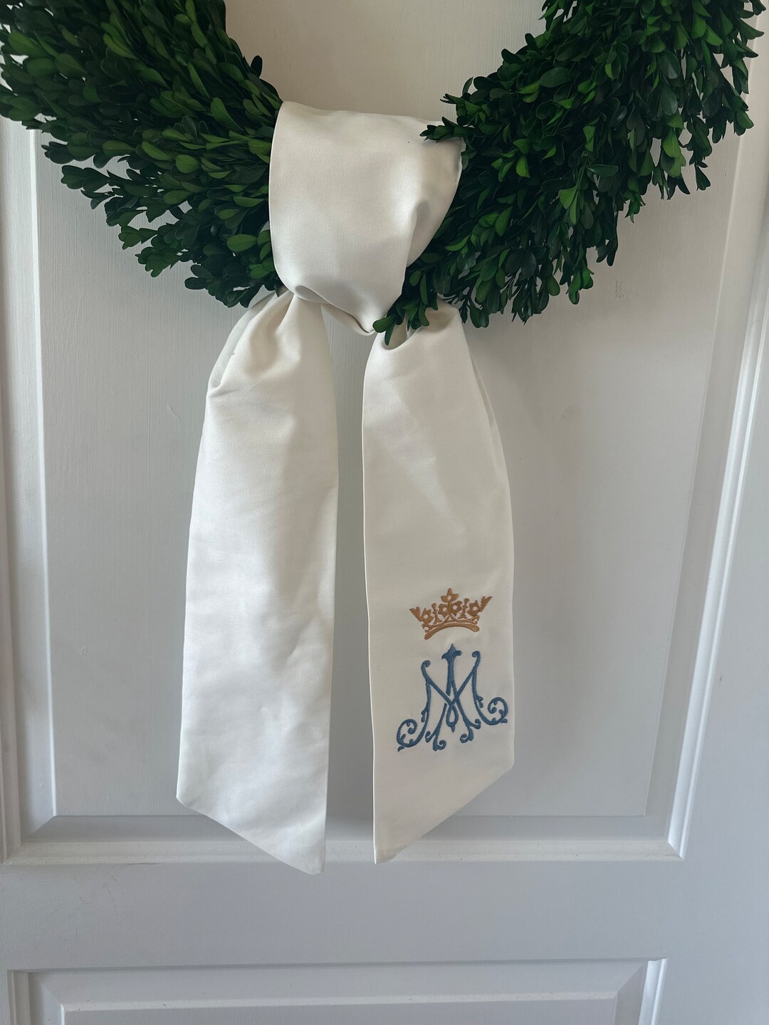 Blessed Mother Wreath Sash - Etsy