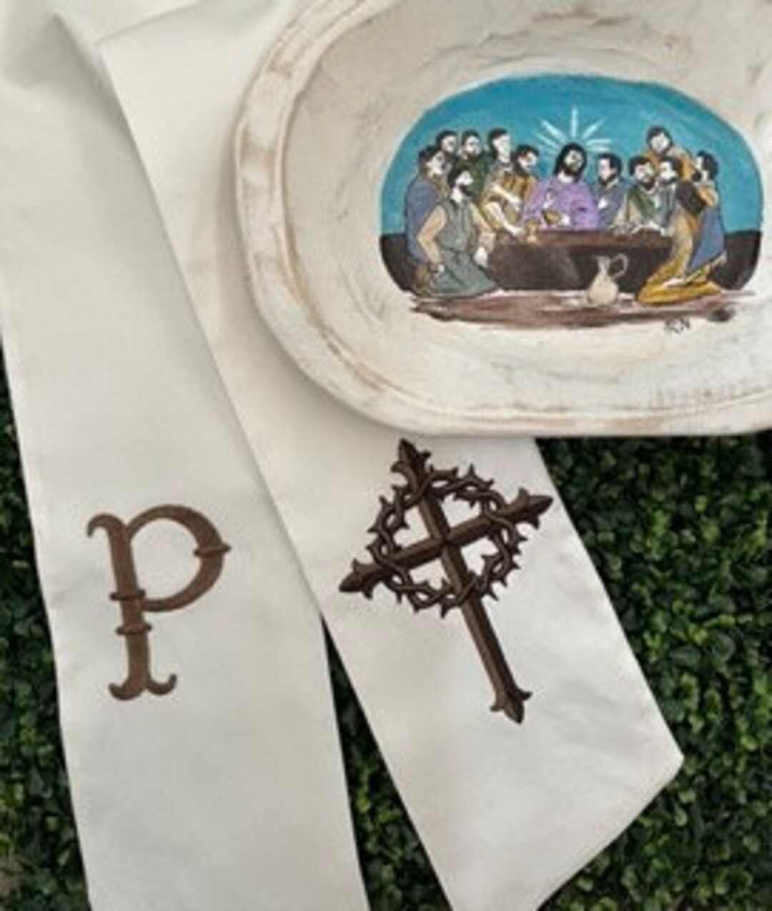 The Crown Cross Wreath Sash - Etsy