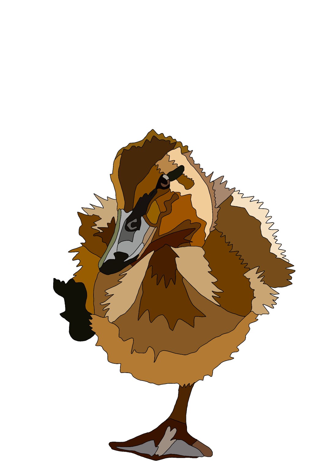 Digital Download Duckling Fabric Collage Pattern - Etsy