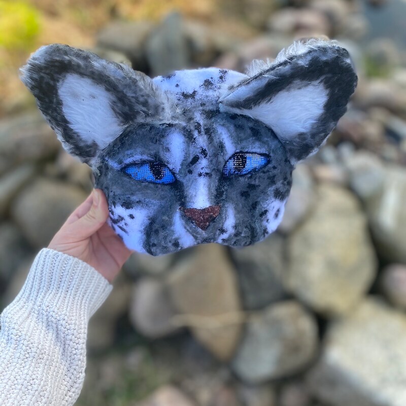 Snow Leopard Therian Mask - Etsy