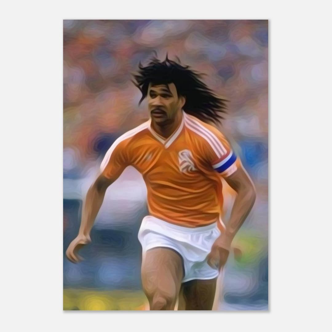 Ruud Gullit Dutch Netherlands Legend Football Oil Painting Effect ...