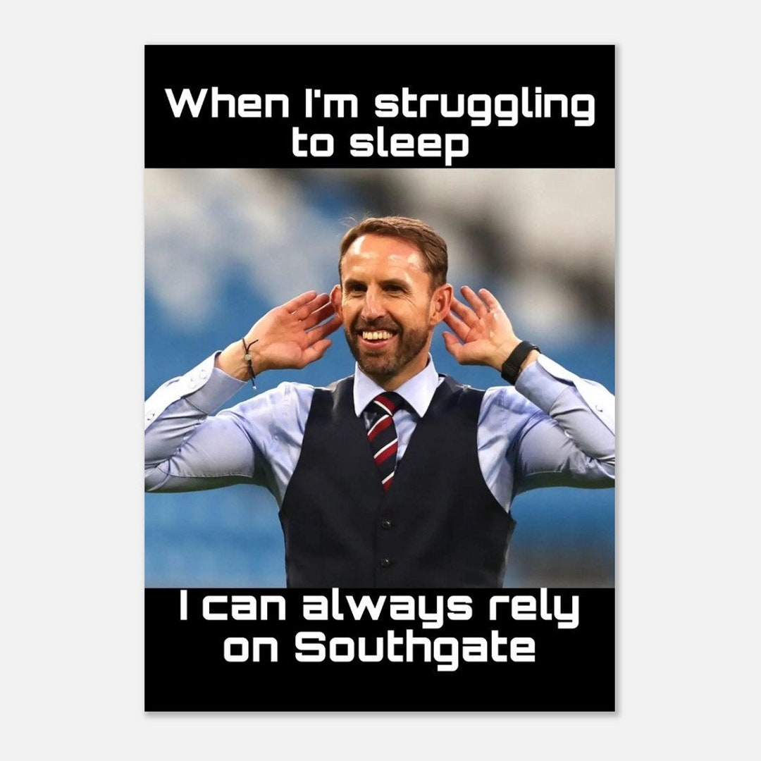 Gareth Southgate England Football Funny Poster - Etsy