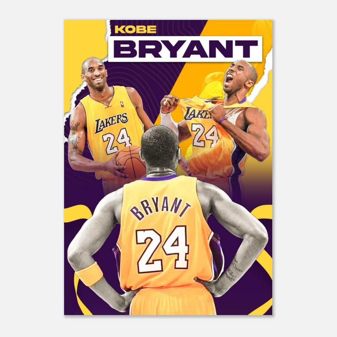Kobe Bryant LA Lakers NBA Basketball Poster - Etsy