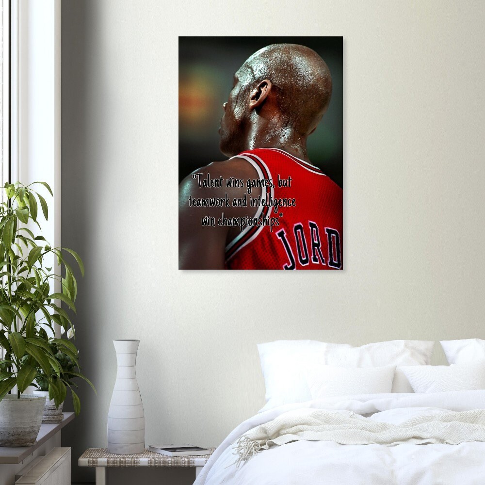 Michael Jordan Chicago Bulls NBA Basketball Inspirational Quote talent ...