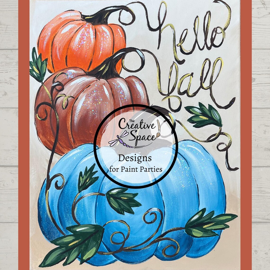 Paint Party Toolkit Digital Download Hello Fall Pumpkins - Etsy