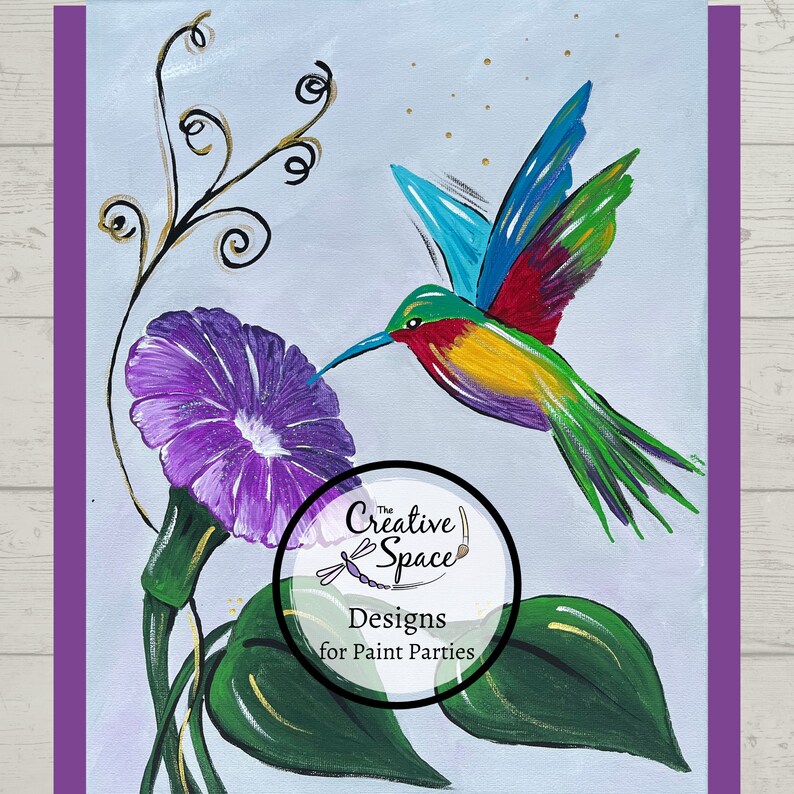 Paint Party Toolkit Digital Download Hummingbird - Etsy