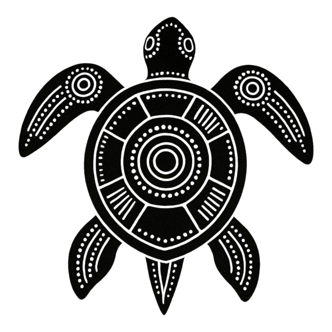 Aboriginal Turtle GLOSS Vinyl Decal Sticker: Gloss Finish, Custom ...