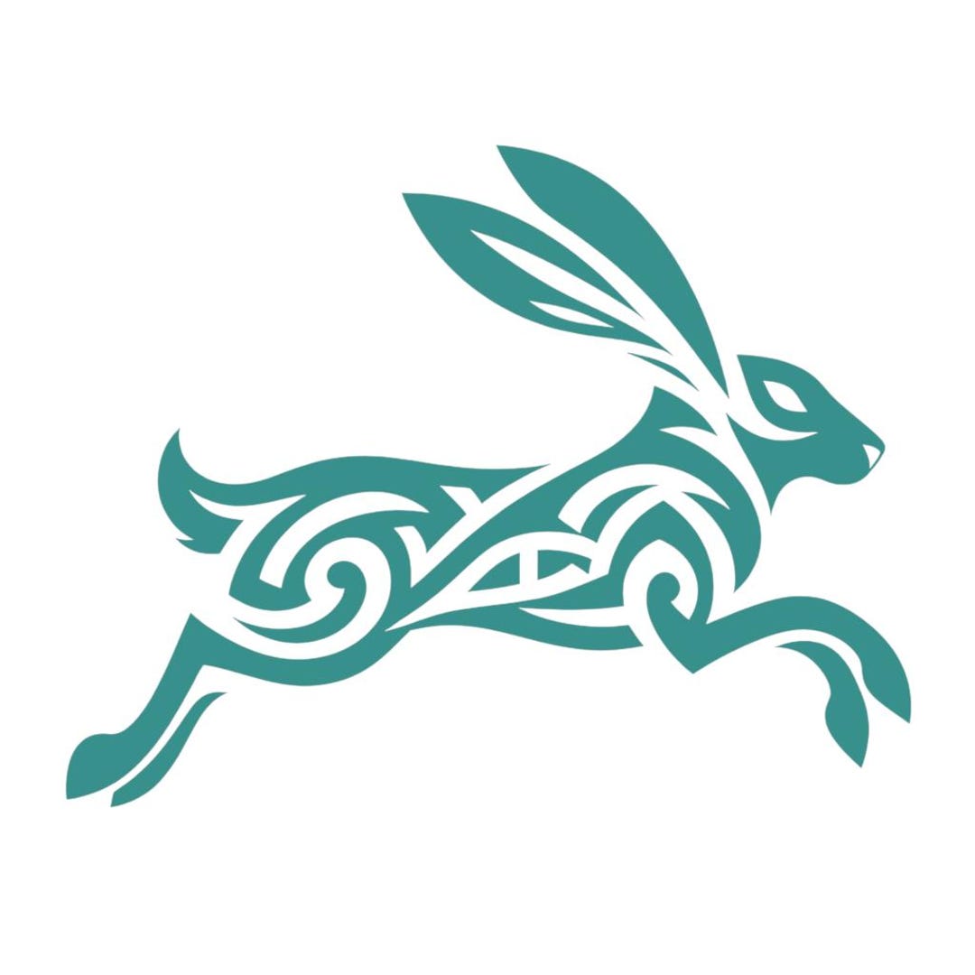 Celtic Knot Leaping Hare Vinyl Decal Sticker Window Car Van Wall ...