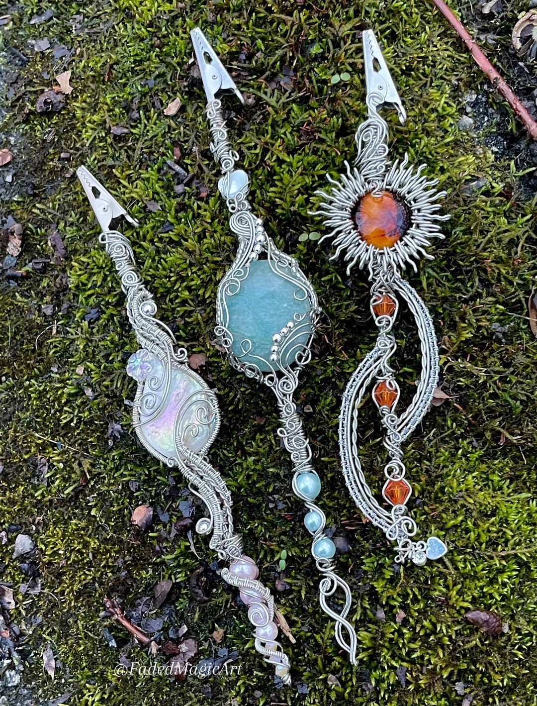 CUSTOM Magic Puff Wands *READ DESCRIPTION* ~~ Wire Wrapped Crystal ...