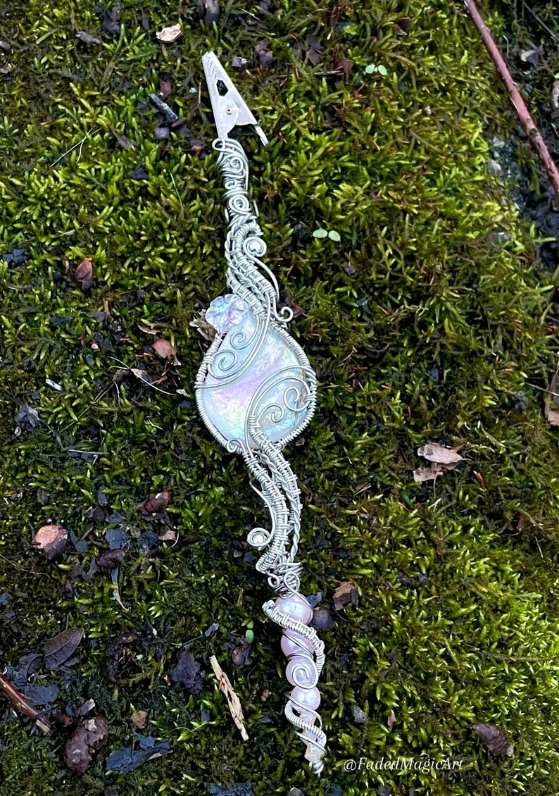 Magic Puff Wands Wire Wrapped Crystal Smoking Wand Bracelet Helper Card ...