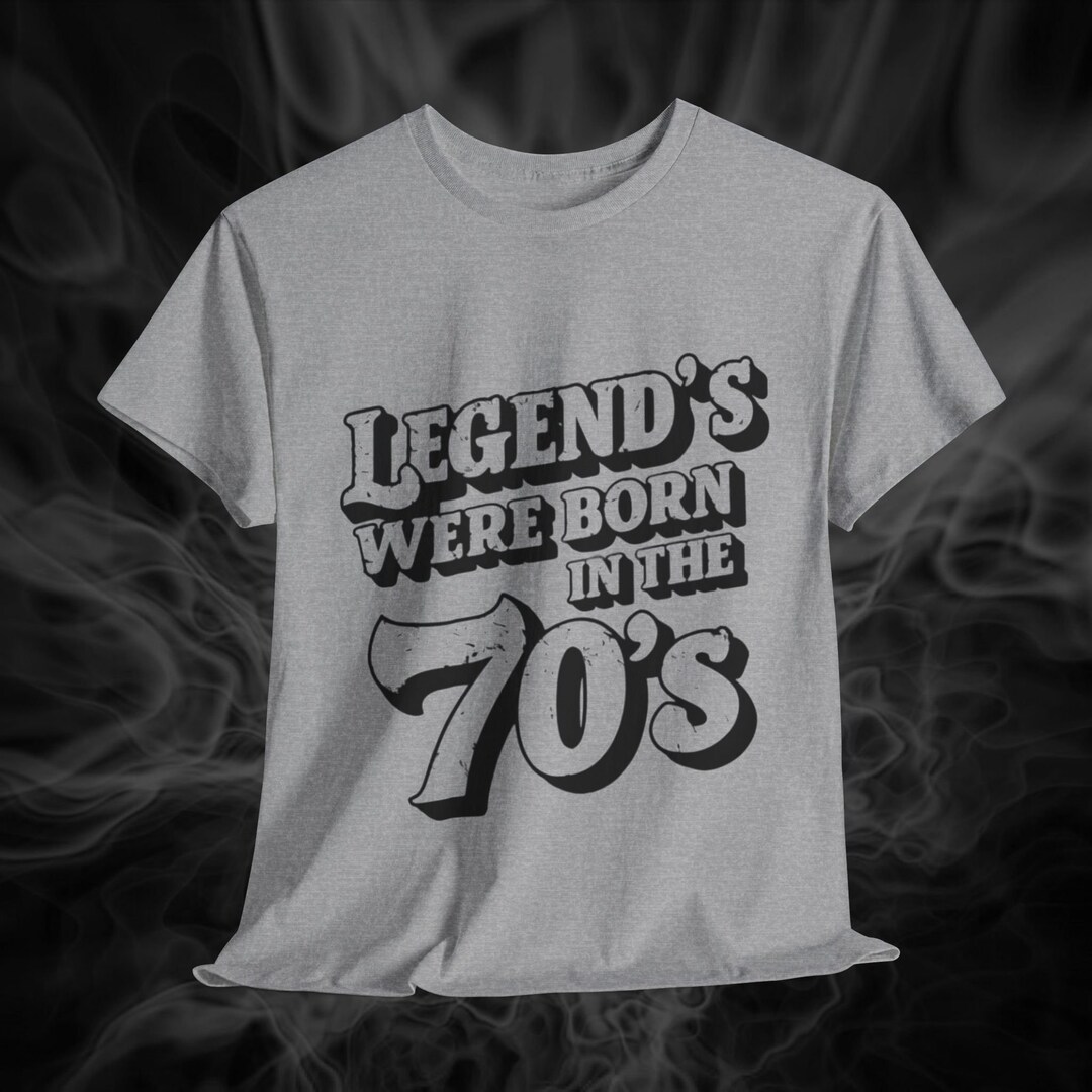 Legends Born in the 70s T-shirt - Retro Rock Era - Etsy