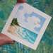 Original Tiny Art Beach Shoreline Trees Scenes Waves Ocean 2 Inches ...