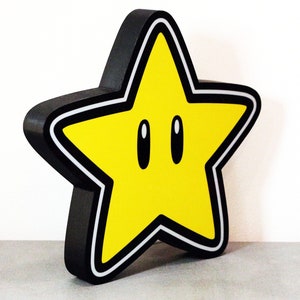 Super Star Super Mario Bros Power up Lamp - Etsy