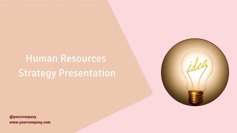 HR Strategy Presentation Template | Editable Human Resources Slide Deck ...