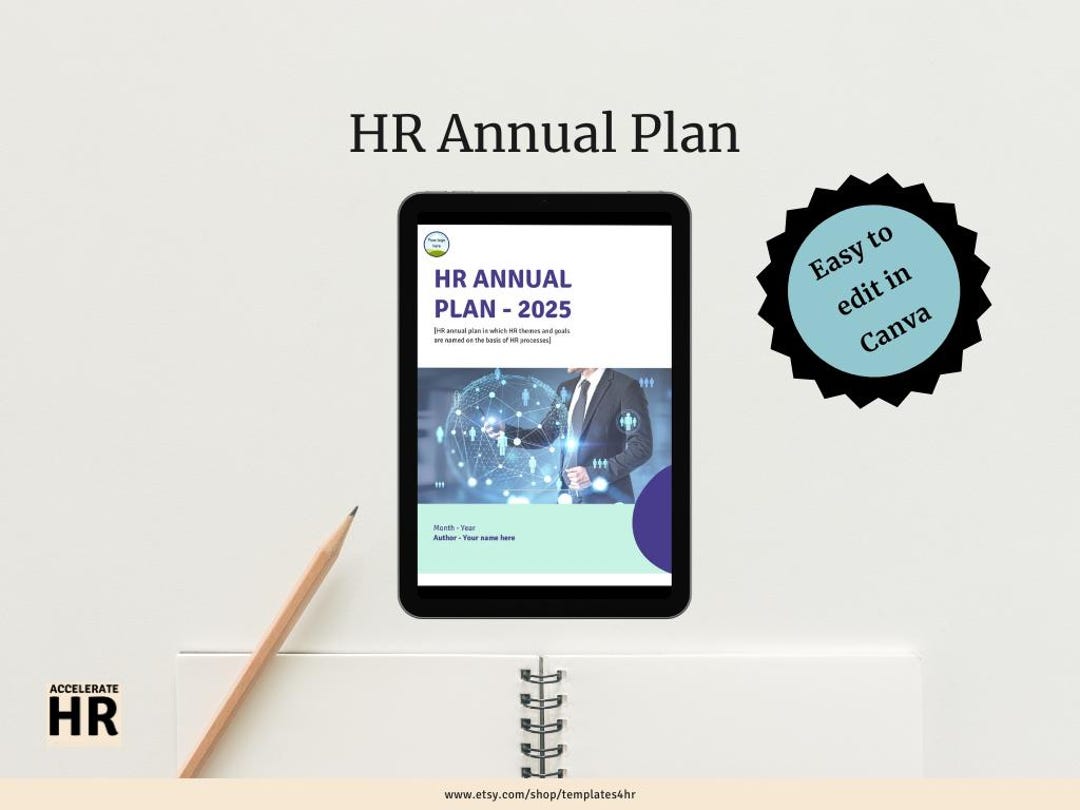 HR Annual Plan Template | HR Strategy | Small Business (editable ...