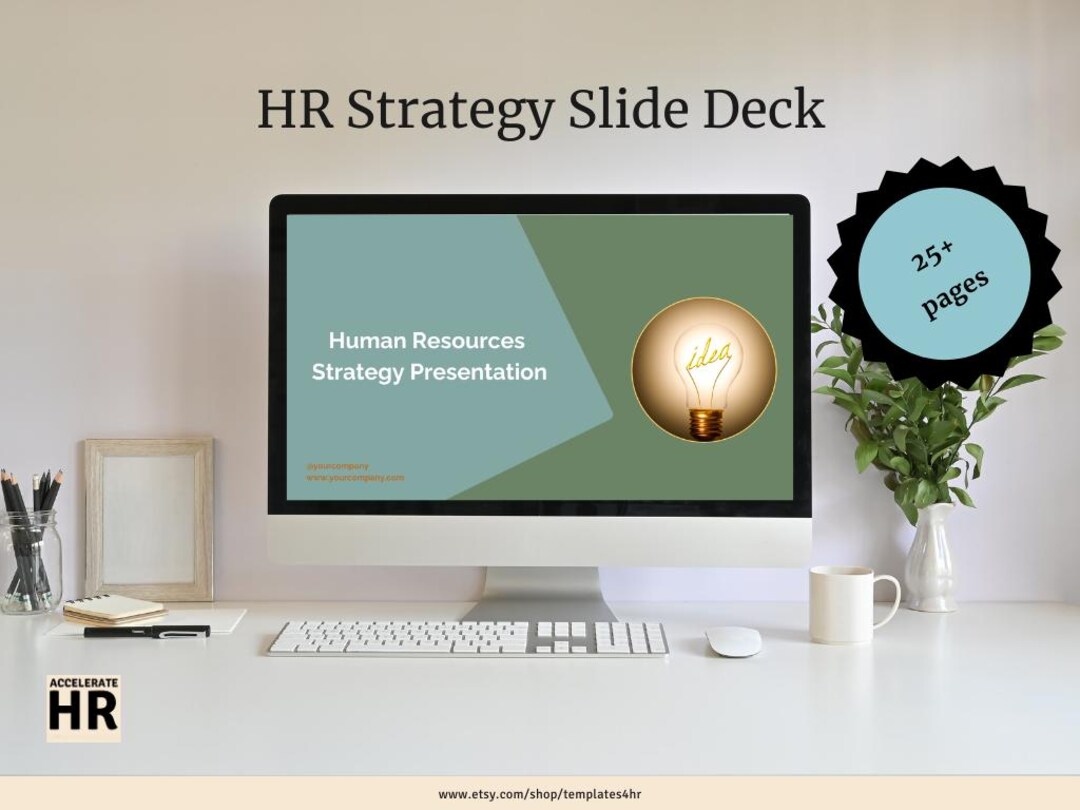 HR Strategy Slide Deck | Editable Canva Template for Strategic HR ...