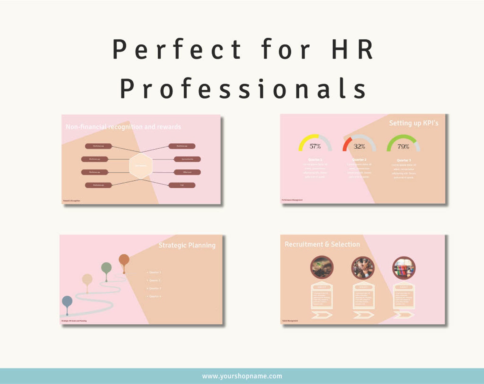 HR Strategy Presentation Template | Editable Human Resources Slide Deck ...