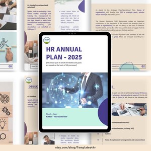 HR Annual Plan Template | HR Strategy | Small Business (editable ...